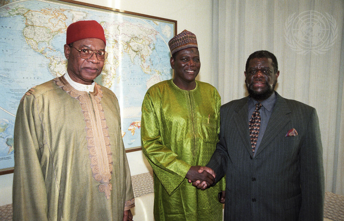 Mbanefo, Lamido and Ben Gurirab of Namibia who chaired the General ...